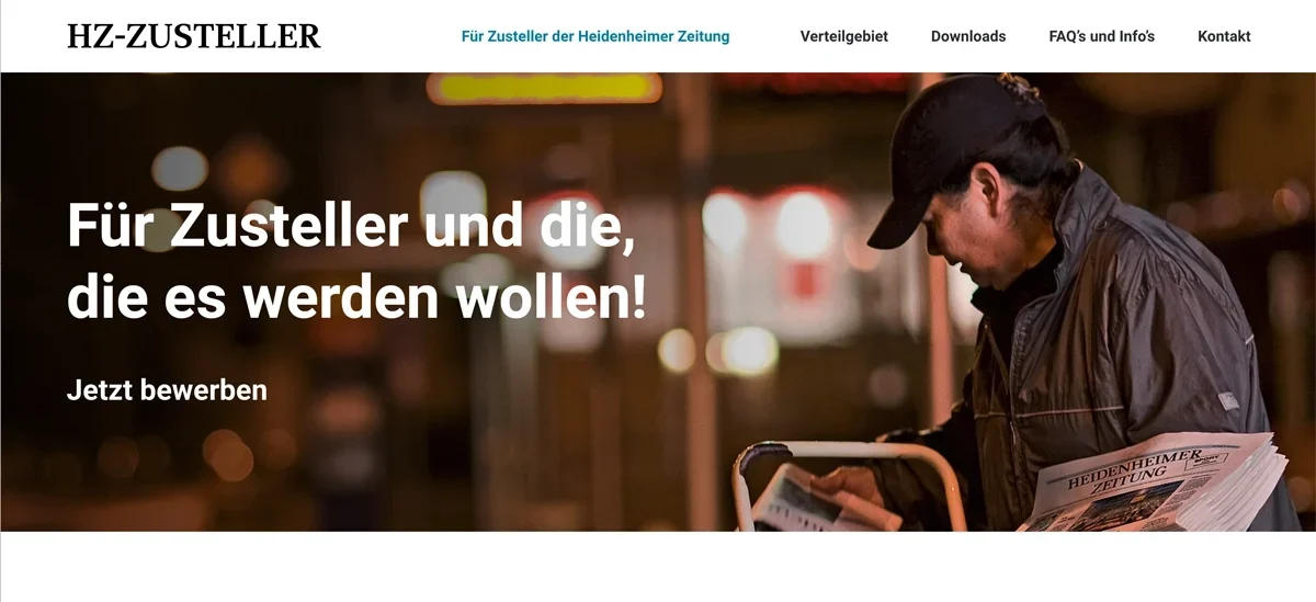 Startseite - HZ-Zusteller